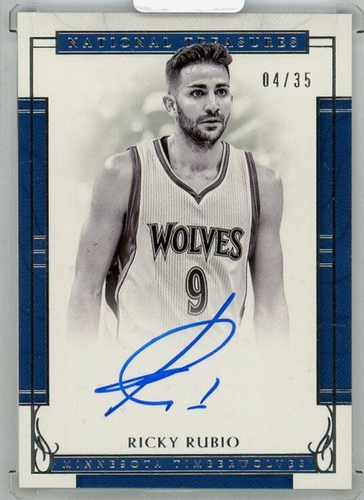 2016-17 PANINI National Treasures Ricky Rubio Autograph【04/35】 | eBay