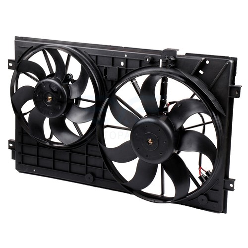 Radiator Cooling Fan Assembly Dual Fans For 2012-2014 Volkswagen Beetle ...