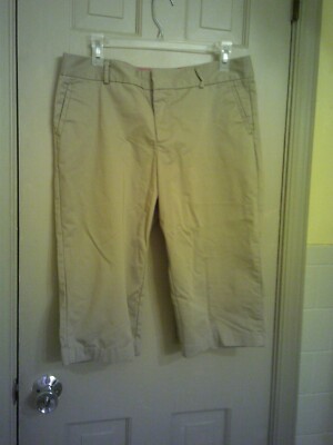 Ladies Dockers Brand Capris, Size 10. Tan color, zipper, hooks. | eBay