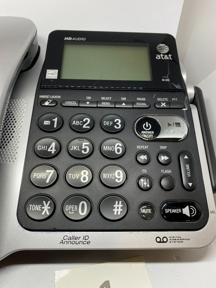 AT&T HD Audio Digital Answering System cl84102 Caller ID Announce ...