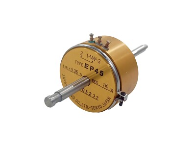 JAPAN SERVO CO., LTD. TYPE EP45 POTENTIOMETER LIN. ±0.35% RES. 1KΩ #NEW ...
