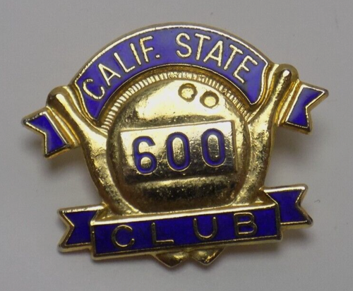 BOWLING - CALIF. STATE 600 CLUB - HAT / LAPAL PIN | eBay