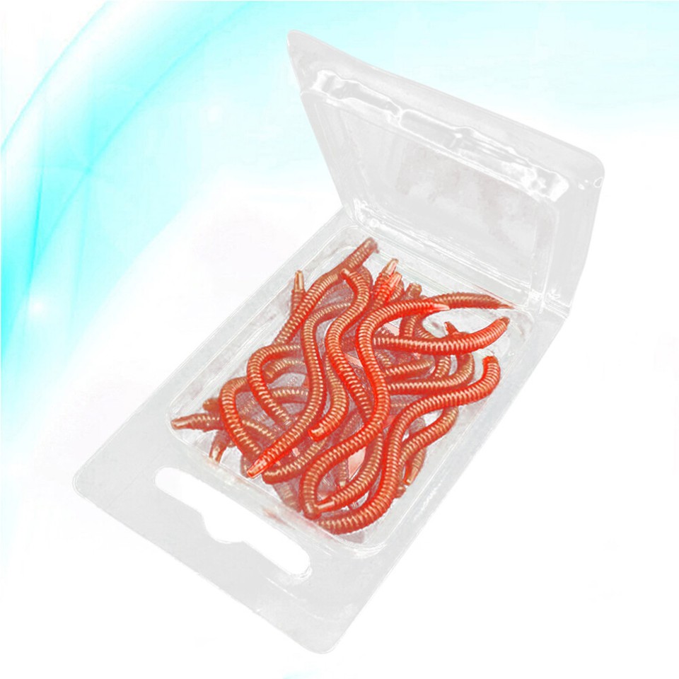 20 Pcs Artificial Fishing Lures Biodegradable Bait Bionic Worm | eBay