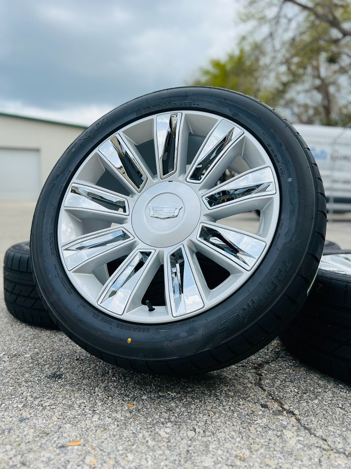 22" Cadillac Escalade Platinum Wheels Rims Tires Fits Factory 2020 2019 ...