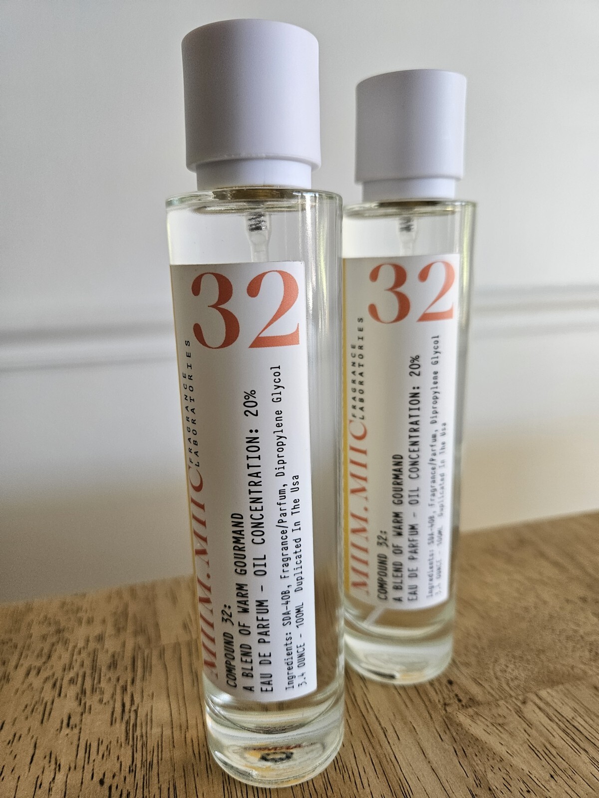 Miim Miic Perfume #32 A Blend Of Warm Gourmand 3.4oz NEW Set Of 2 | eBay