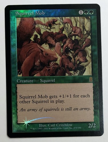 MTG SQUIRREL MOB (FOIL) Odyssey (OldManMTG 002-188) | eBay