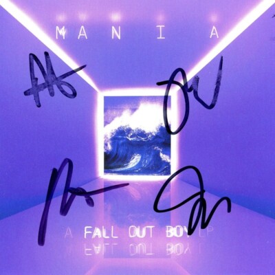 FALL OUT BOY " Mania " Autographed CD ACOA Certified | eBay