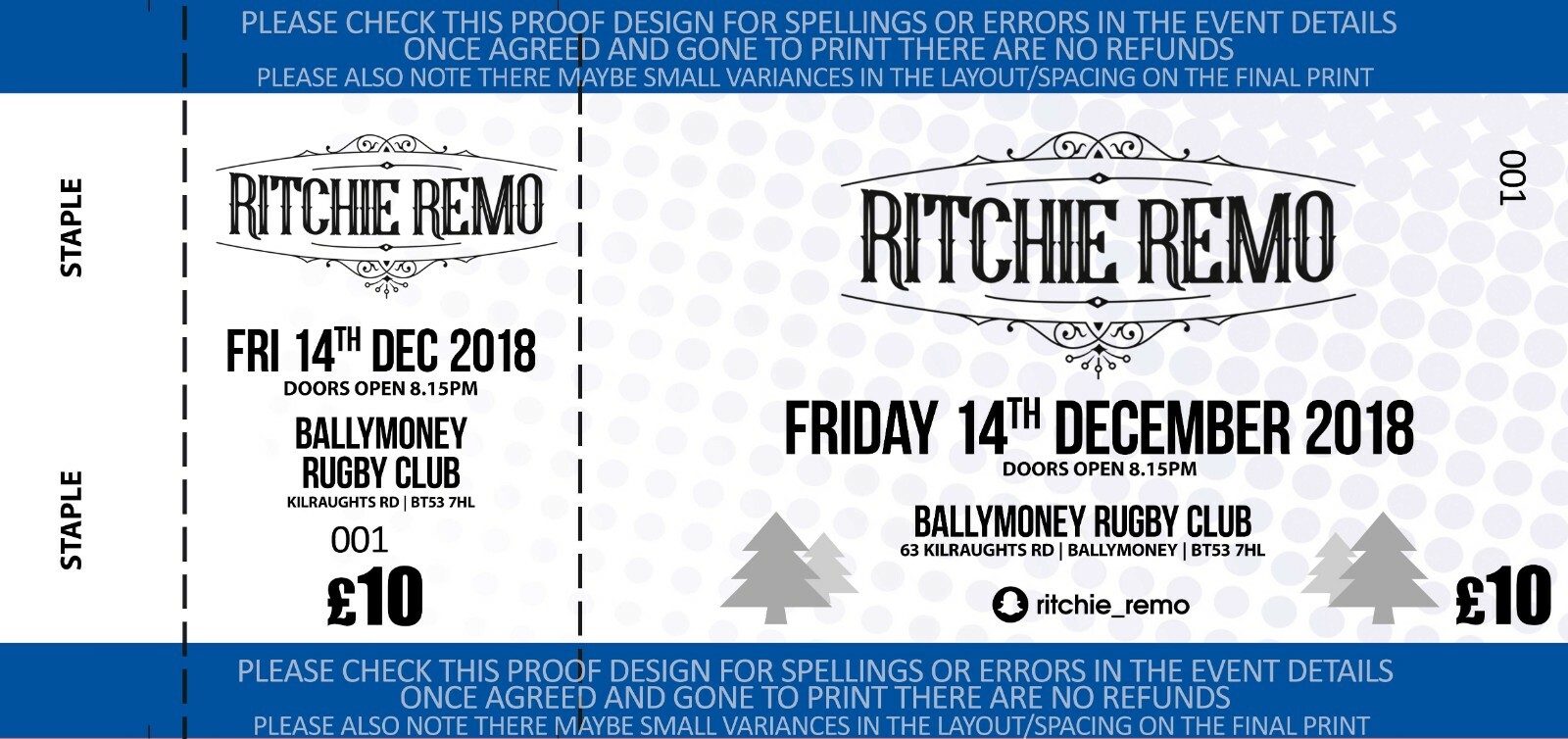 Custom Printed & Numbered Event Tickets x10 (9p per ticket!) | eBay UK