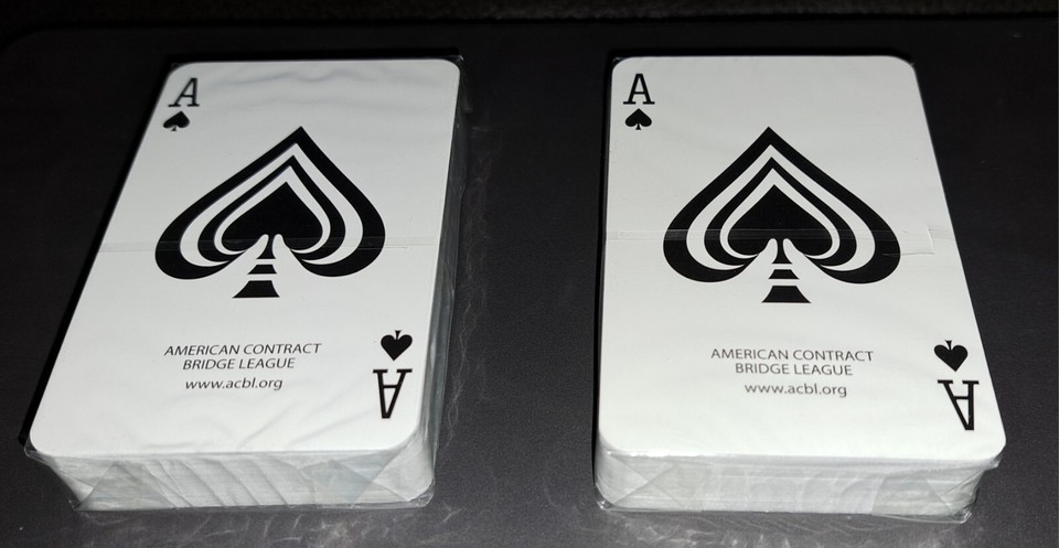 Two New Sealed Decks Of American Contract Bridge League Cards Purple ...