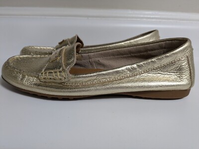 Coach Metallic Gold Flats.. Sz 6 1/2 | eBay