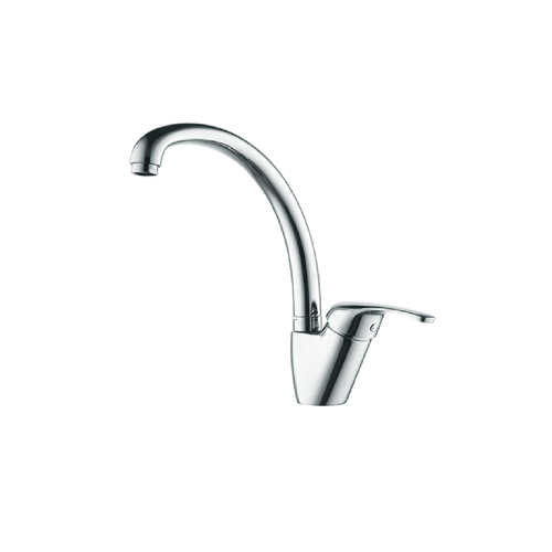 Single Lever Sink Tap Hole Barrel High Revolving Model Livorno Brass ...