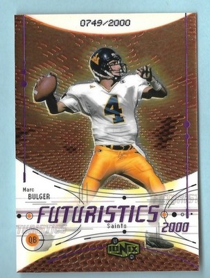 MARC BULGER 2000 IONIX FUTURISTICS CHROME SP ROOKIE INSERT CARD #82 ...