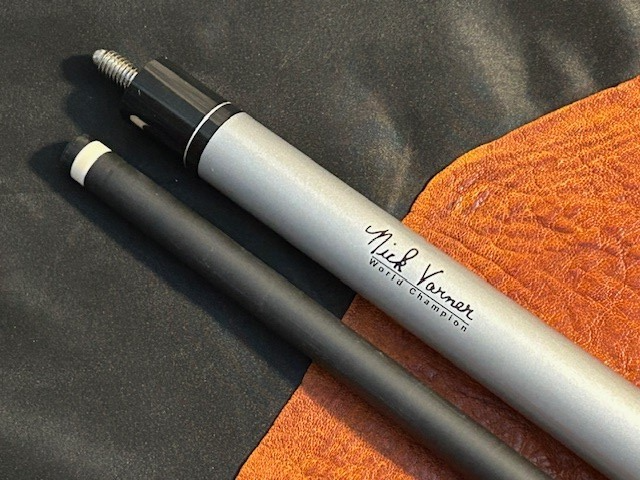 Nick Varner Pool Cue with Sawdust Carbon Fiber Low Deflection Shaft. | eBay
