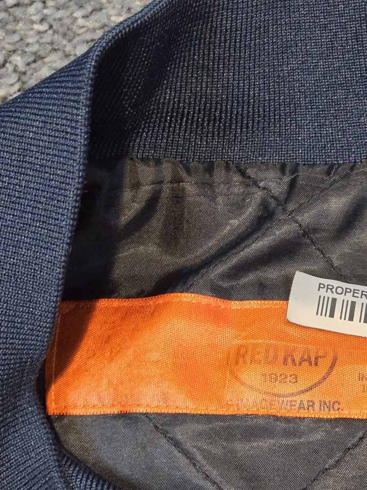 Red Kap Workwear Jacket Mens M Blue Quilted Boxy Full Zip Detroit ...