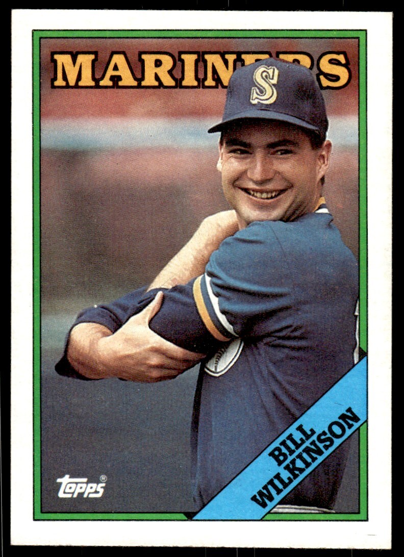 1988 Topps Bill Wilkinson Rookie Baseball Card Seattle Mariners #376 | eBay