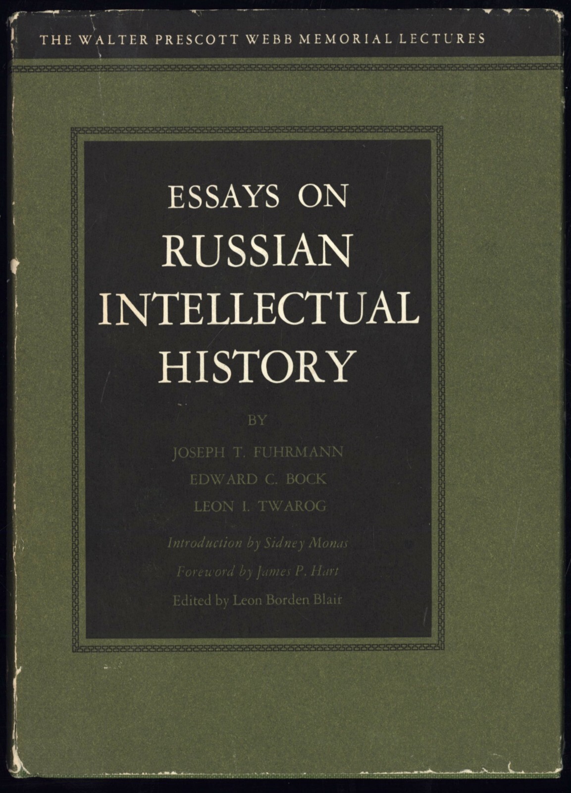 ESSAYS ON RUSSIAN INTELLECTUAL HISTORY - NF/VG- Joseph T. Fuhrmann ...