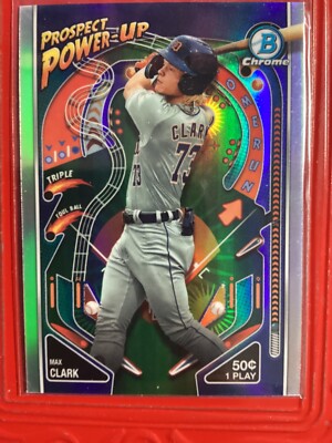 Max Clark 2024 Bowman Chrome Prospect Power Up PP-12 | eBay