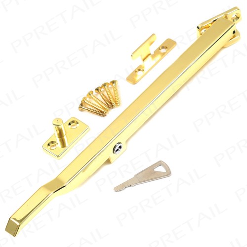 Brass Casement Locking Stay Arm Replacement Wooden Window Handle 10 ...