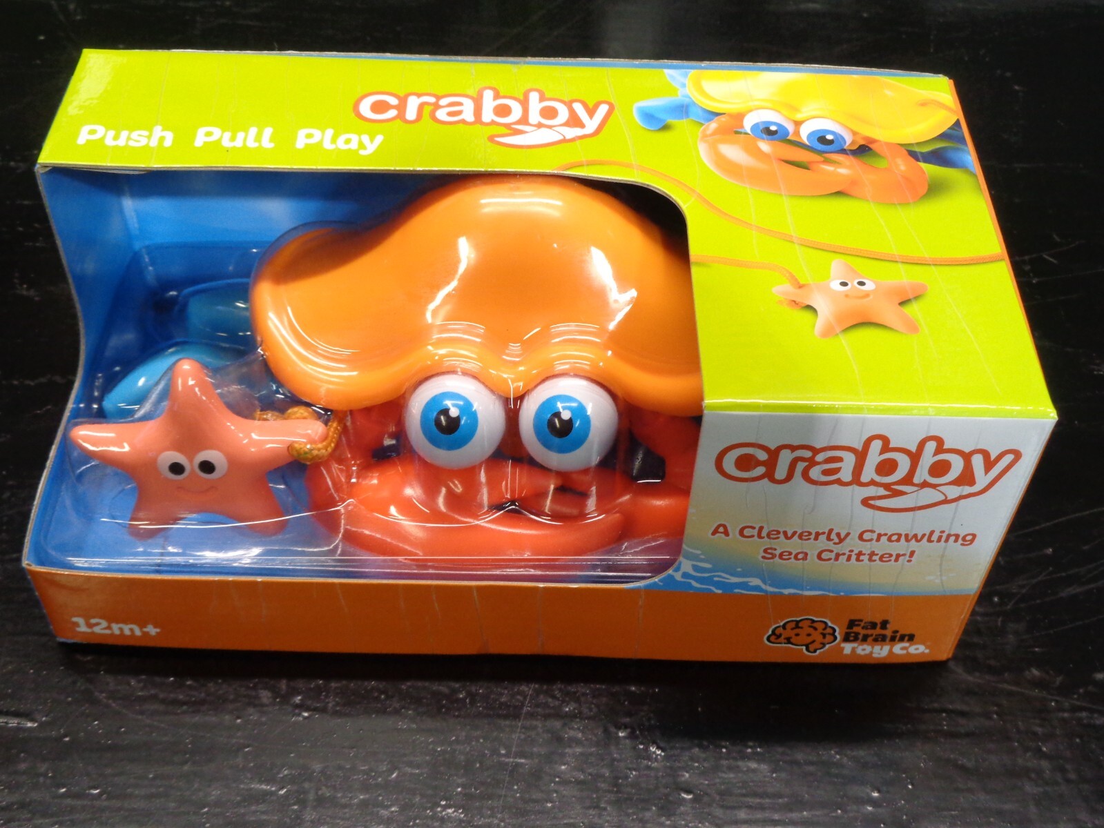 Fat Brain Toys “CRABBY” PULL TOY w/Moving Legs/Eyes NEW! Mesmerizing ...