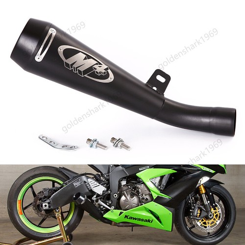 For Kawasaki Ninja ZX6R ZX636 2009-2023 Black Exhaust Tail Pipe 55mm ...