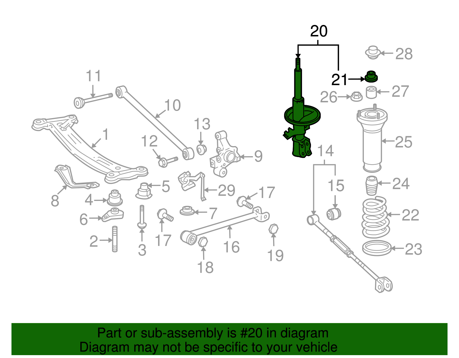 TOYOTA 4853080529 Genuine OEM Factory Original Strut for sale online | eBay