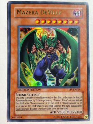 Yugioh - Mazera DeVille - Ultra Rare - TLM-ENSE3 - LP | eBay UK