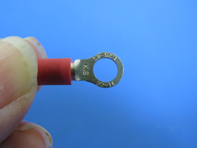 KST RVS1-4 Qty of 125 per Lot VINYL-INSULATED RING TERMINAL 1.5-4.3MM ...