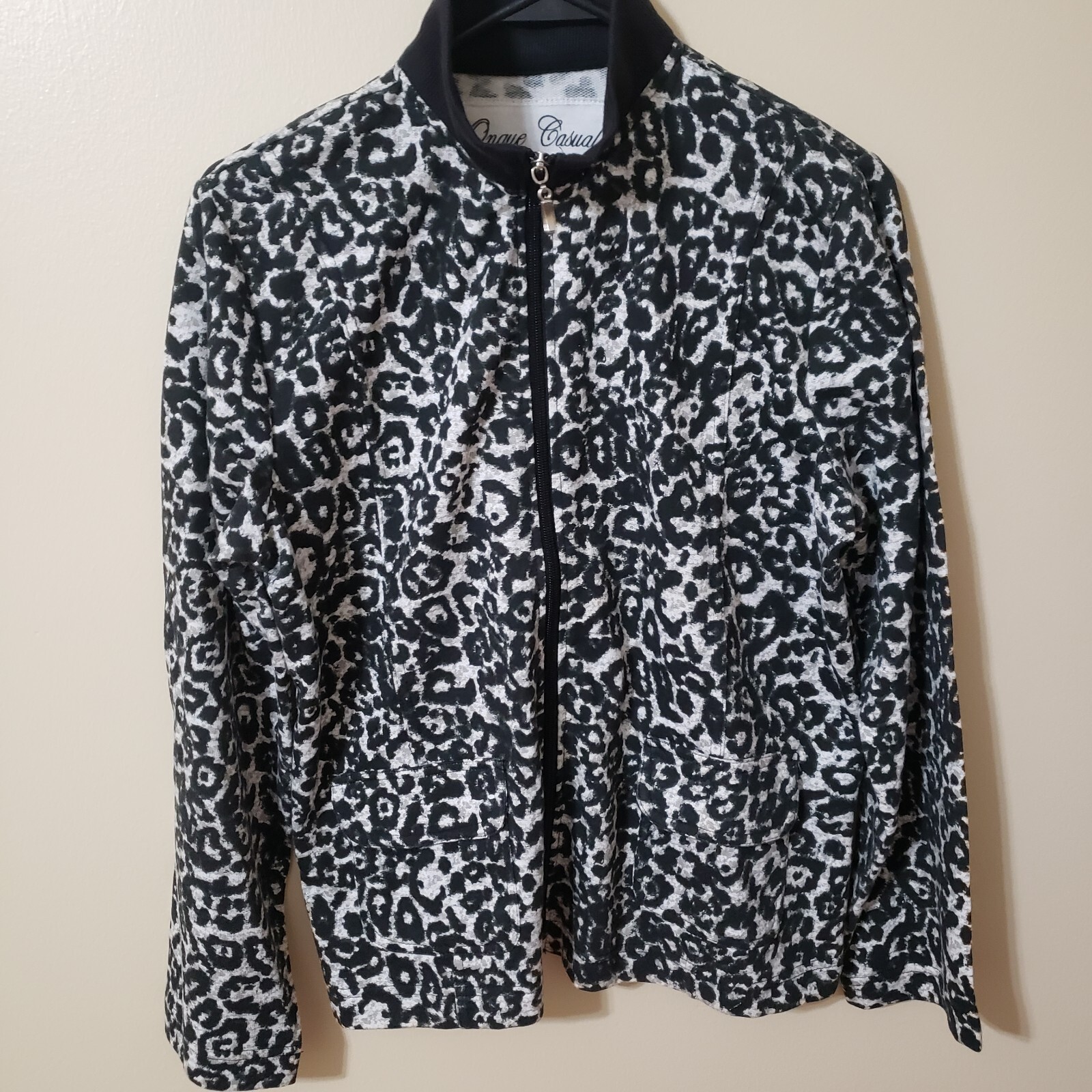Onque Casuals Medium Jacket Animal Print Women's Zip Up | eBay