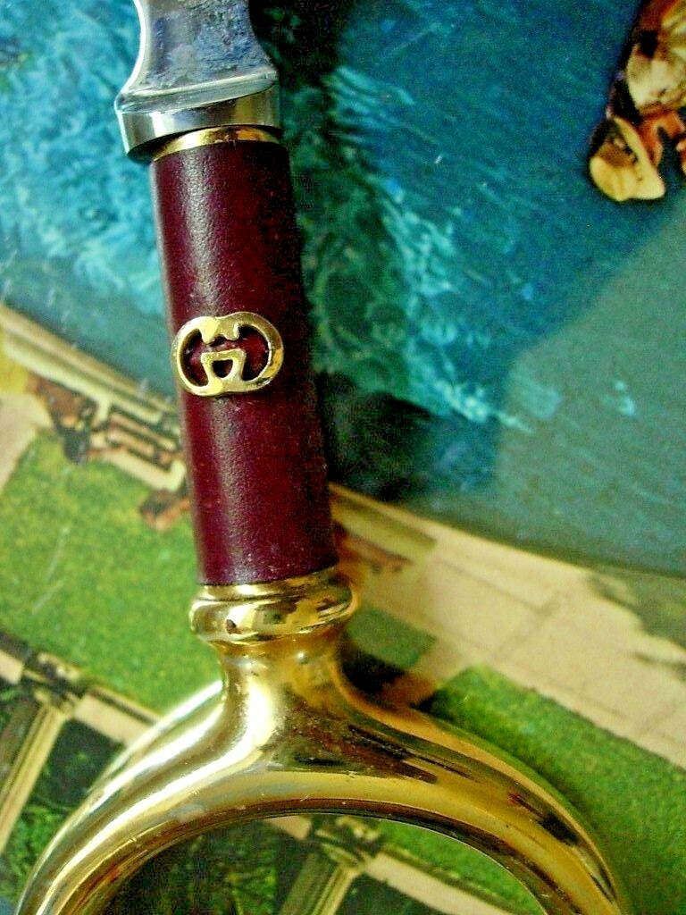 Ultra RARE Vintage GUCCI Spur Cheese knife blade cutter Barware Party ...