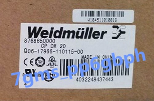 1 PCS NEW IN BOX Weidmuller Power module CP DM 20 8768650000 | eBay