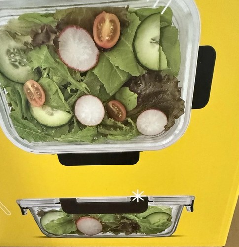 NEW JOY JOLT 24pc Glass Food Storage Container Set w/ Lids Airtight ...