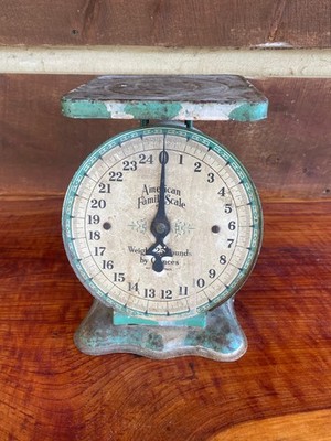 Antique American Family Scale 25 lb Vintage Kitchen Decor Gift Fun ...