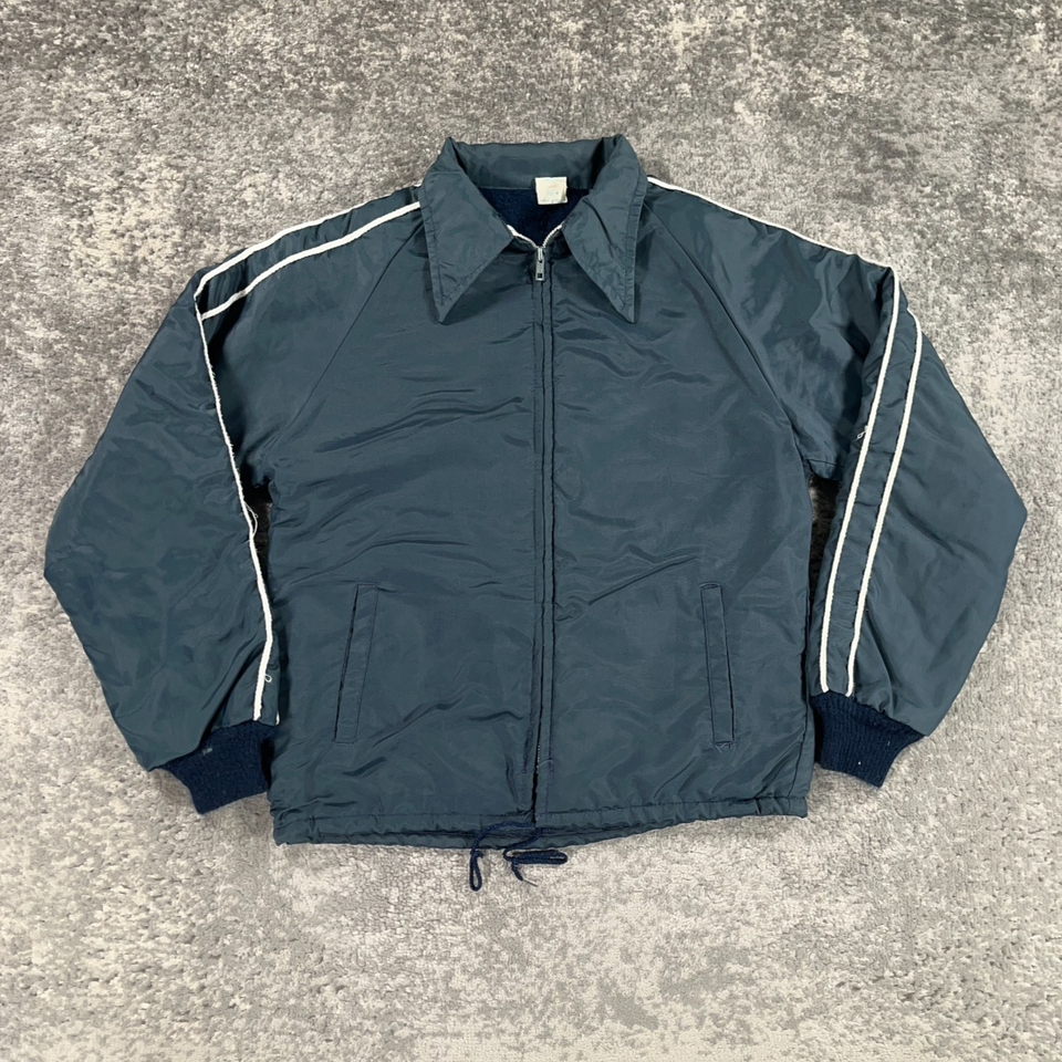 Vintage Mechanics Jacket Mens Medium M Nylon Bomber Sherpa Lined Hot ...