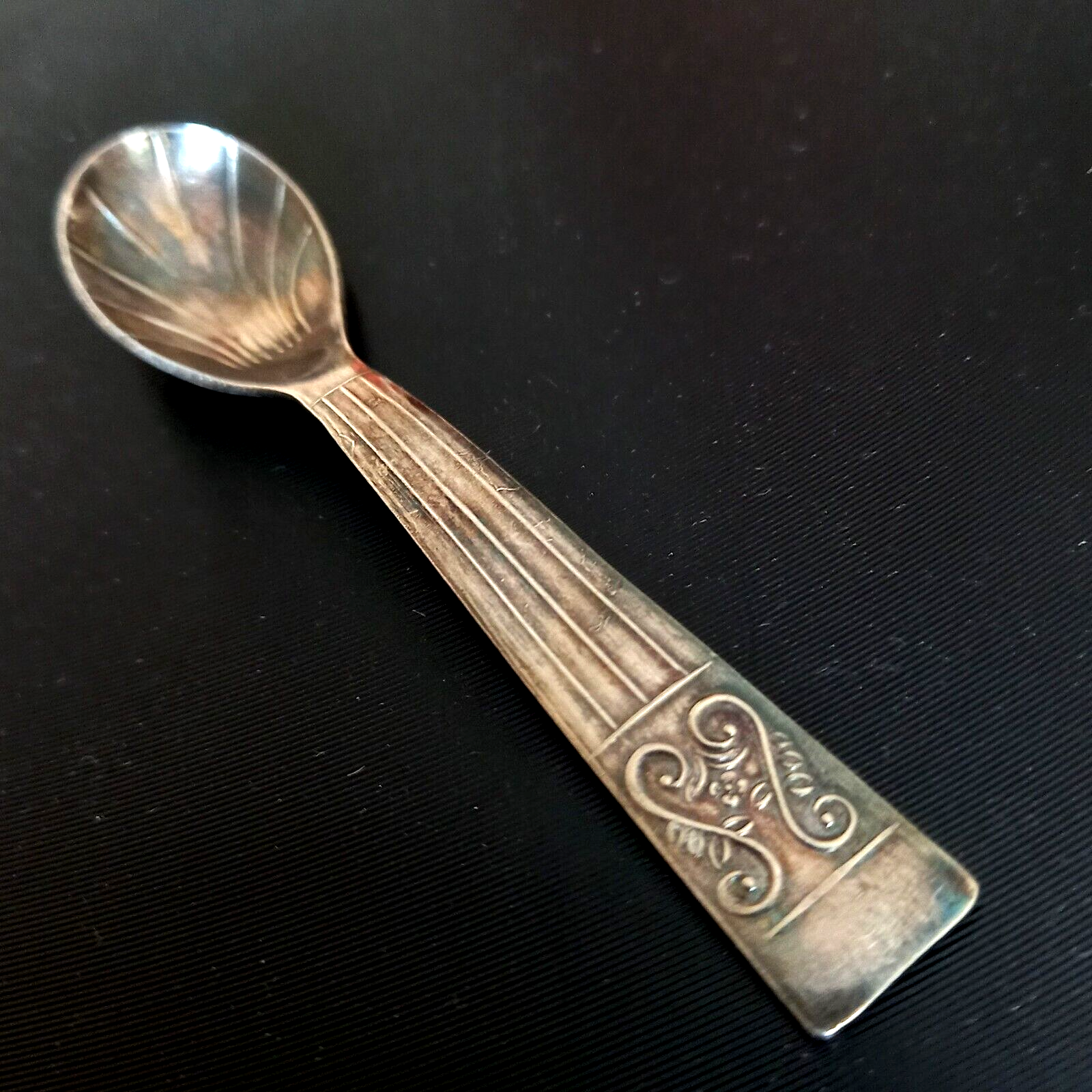 Signed Vintage Queen Anne Silver Plated Small Spoon Teaspoon Salt ...