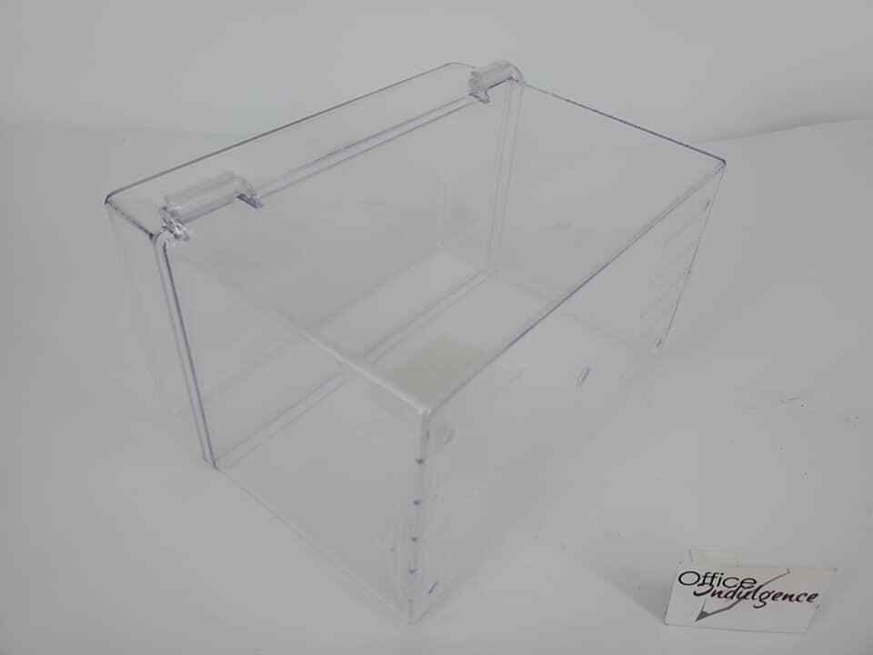 Medium CLEAR System Card File Box 165 x 125 x 95mm (6x4) Dats 63687 | eBay
