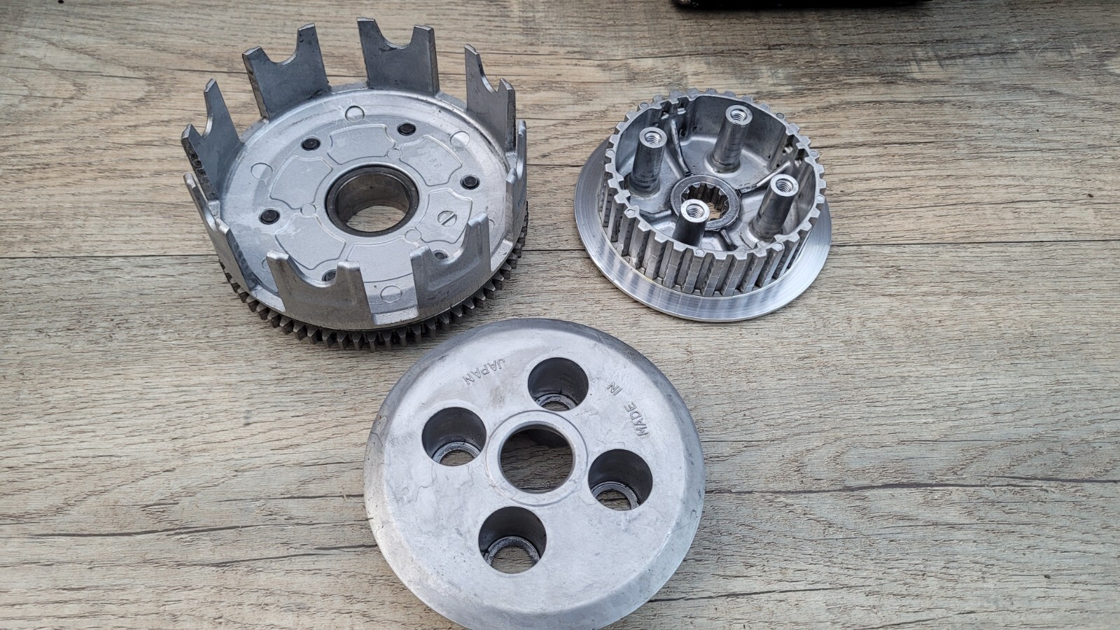 2012 KAWASAKI KX100 OEM CLUTCH BASKET HUB PRESSURE PLATE KX 100 KX85 KX ...