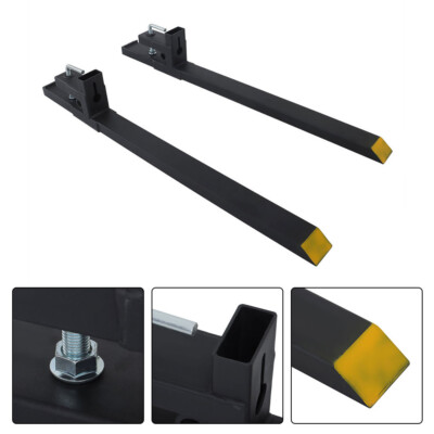 60 INCH Clamp on Pallet Forks 4000 LBS Heavy Duty Quick Attach Bucket ...