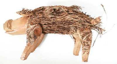 Quirky Freestanding Mangrove roots RUSTIC PIG 53 cm long Hand crafted ...