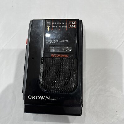 Crown WM-T7R Personal Stereo Radio Cassette Recorder Walkman | eBay UK