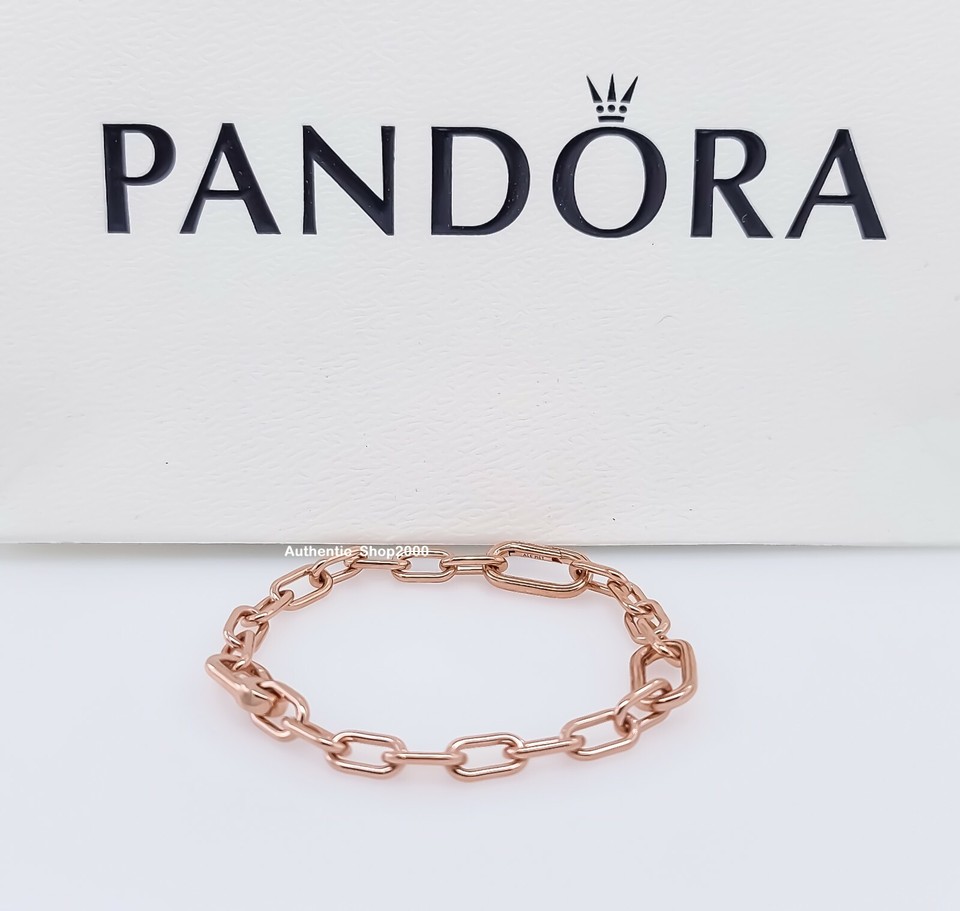 100% Authentic NEW PANDORA Me Rose Gold Link Chain Bracelet 589662C00 ...