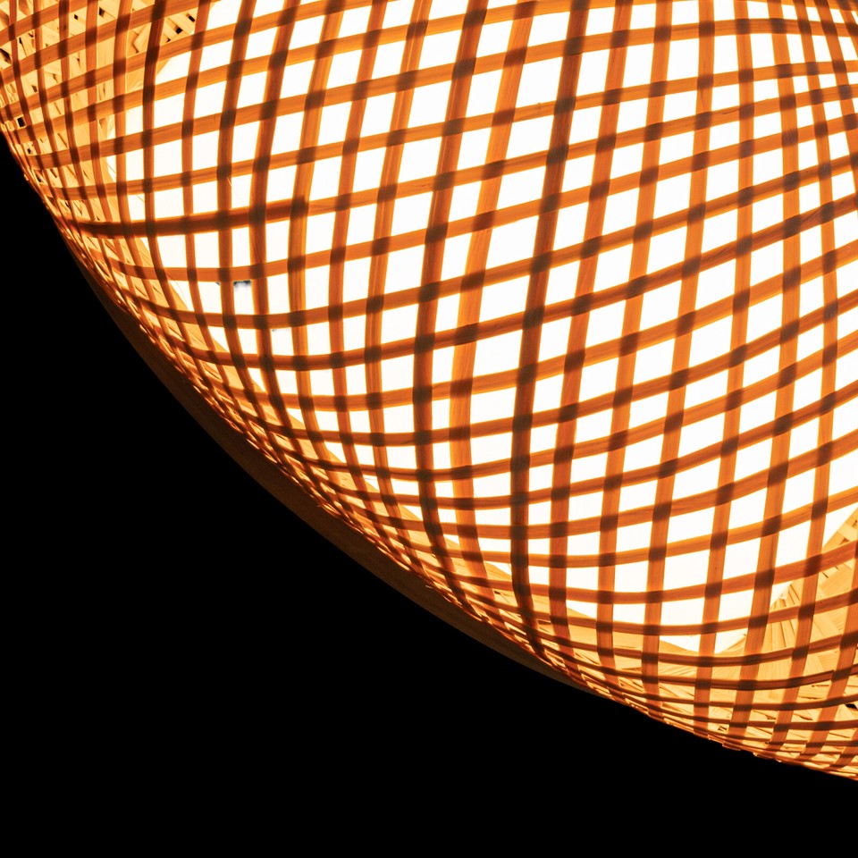 Round Vintage Hanging Ceiling Lamp Bamboo Wicker Rattan Pendant Light ...