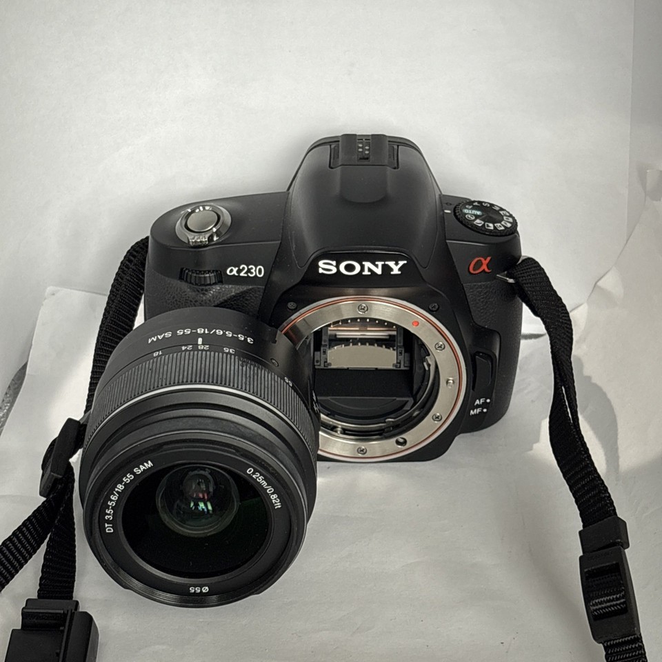 Sony Alpha A230 DSLR Camera 10.2MP + 18-55mm f/3.5-5.6 Lens | eBay