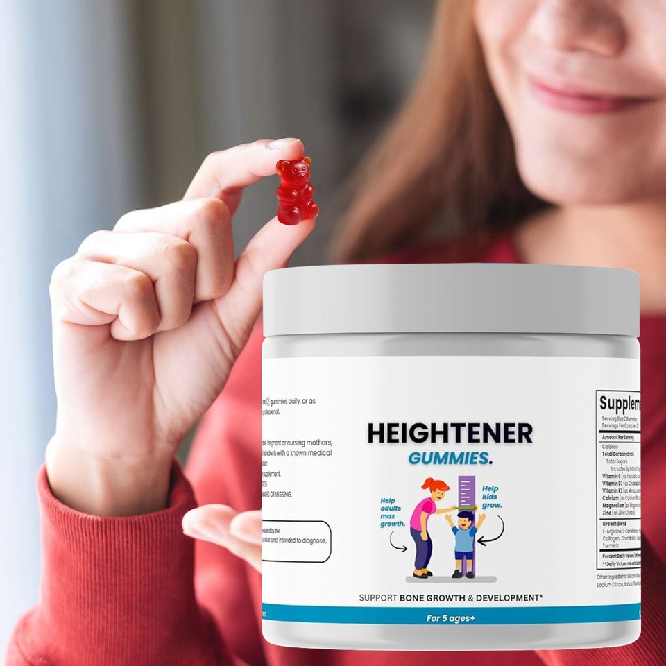 Heightener Gummies - Natural Height Growth Supplement for Kids, Teens ...