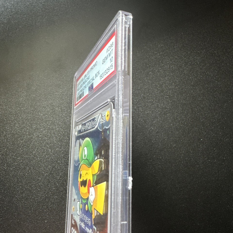 Pokemon Luigi Pikachu 296/XY-P JPN XY Promo - PSA 10 Gem Mint | eBay UK