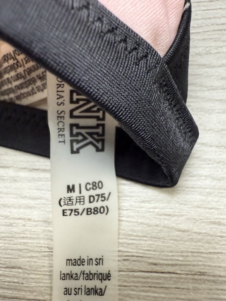 Victoria's Secret VS PINK Watercolor Padded Triangle Bikini Top Medium ...