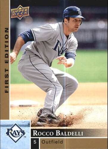 2009 Upper Deck First Edition Tampa Bay Rays Baseball Card #282 Rocco Baldelli | eBay
