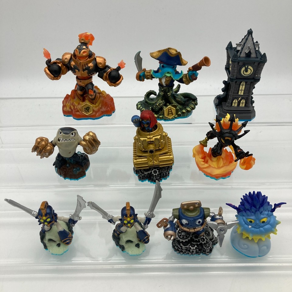 Skylanders Swap Force Lot of 10 Figures Wash Buckler Smolderdash Blast ...