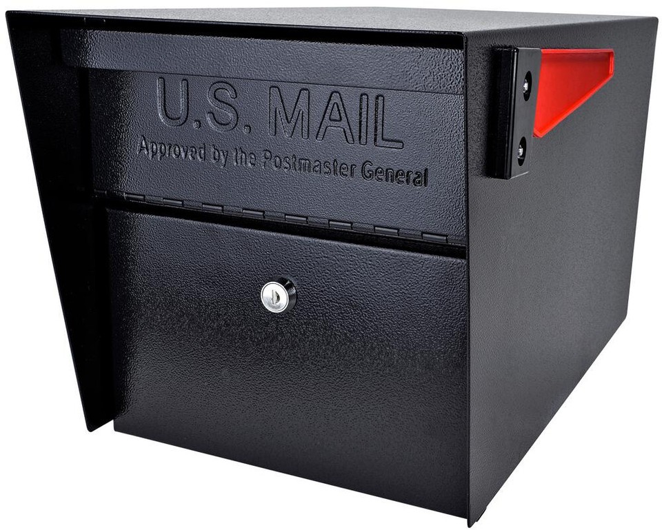 Locking Security Mailbox Locking Post Mount Box High Security Patented ...