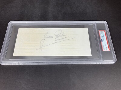 James Dickey, Novelist, “Deliverance” Autograph Signed, PSA GRADE 8 NM ...