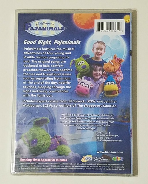 Jim Hensons Pajanimals: Good Night, Pajanimals (DVD, 2009) for sale ...